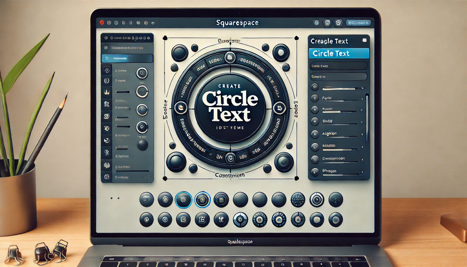 How to Create Circle Text in Squarespace - Create with Squarespace